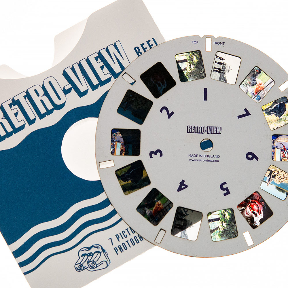 Custom Retro View Reels Digital Slides